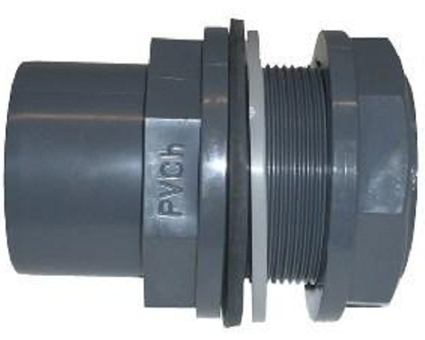 PVC Tank / Wand doorvoer 50/63 mm x 50 mm | Daruma Koi